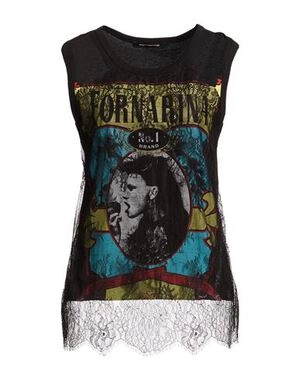 FORNARINA Tank Top Size Cotton - Black