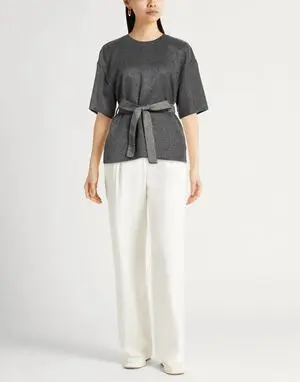 Brunello Cucinelli Virgin Wool Belted Top