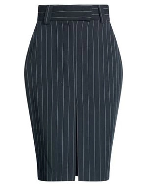 COMPAGNIA ITALIANA Midi Skirt Midnight Size Polyester, Viscose, Elastane - Blue