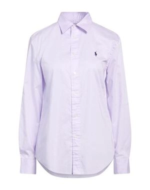 Polo Ralph Lauren Cotton Shirt With Embroidered Logo - Purple