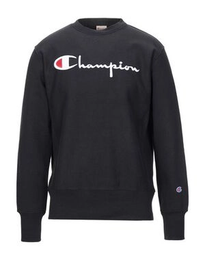 Champion Crewneck Sweatshirt With Logo - Black