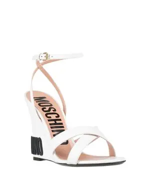 Moschino Calfskin Wedge Sandals