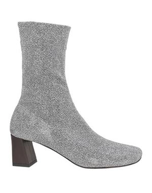 ALYSI Ankle Boots Size Textile Fibers - Silver