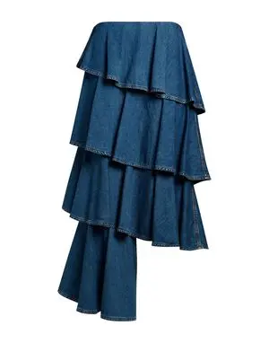 Alaïa Tiered Denim Skirt