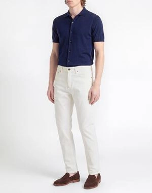 Isaia Pants Size Cotton, Elastane