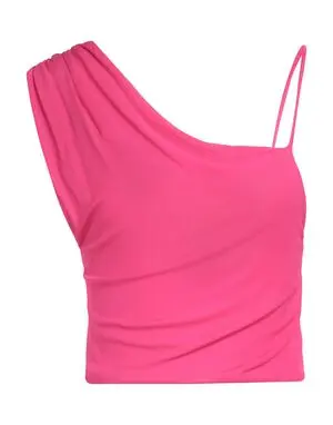 Pinko Asymmetrical Draped Top - Fuchsia