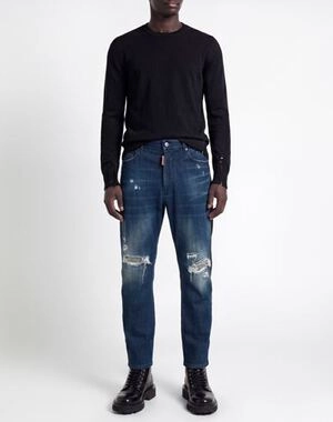 Dsquared2 Jeans Size Cotton, Elastane, Calfskin