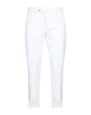 BOSS Pants Sand Size Cotton, Linen, Elastane - White