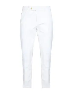 BOSS Pants Sand Size Cotton, Linen, Elastane - White