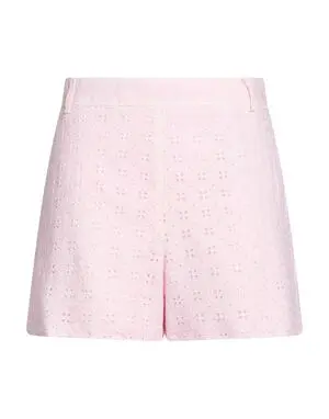120% Lino Broderie Anglaise High-waisted Shorts