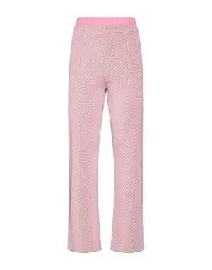 Moschino Polka Dot High Waisted Relaxed Fit Viscose Pants