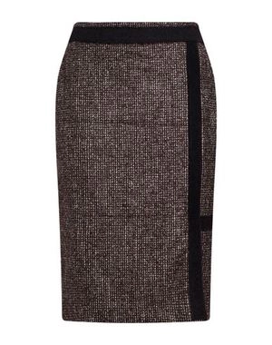 MOORER Midi Skirt Size Virgin Wool, Silk, Polyamide - Brown