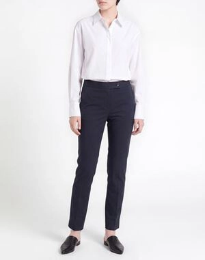 KAMPOS Tapered Viscose Blend Pants With Embroidered Logo