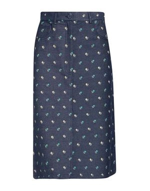 Paul & Joe Midi Skirt Military Size Cotton, Polyester, Elastane - Blue