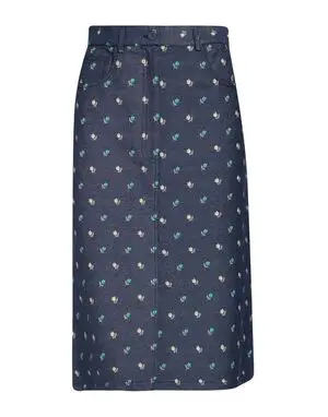 Paul & Joe Cotton-blend Jacquard Midi Skirt - Blue