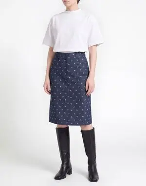 Paul & Joe Cotton-blend Jacquard Midi Skirt - Blue