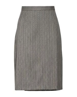 Paul & Joe Midi Skirt Size Virgin Wool, Silk - Grey