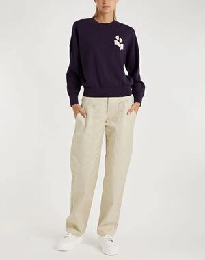 Isabel Marant Étoile Cotton And Linen Piqué Pants