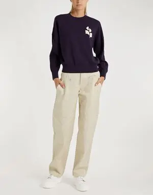 Isabel Marant Étoile Cotton Linen Piqué Pants