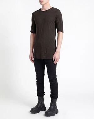 Masnada T-shirt Charcoal Size Viscose, Polyamide, Cashmere