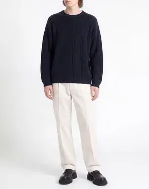Alpha Studio Midnight Merino Wool Crewneck Sweater
