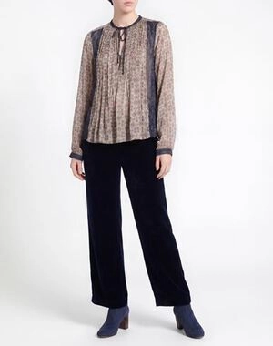Rag & Bone Viscose Blend Metallic Fiber Blouse
