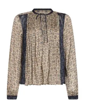 Rag & Bone Viscose Blend Metallic Fiber Blouse