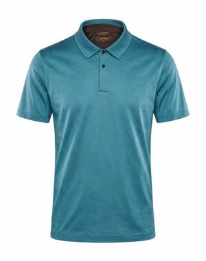 MOORER Polo Shirt Deep Teal Size Cotton - Green