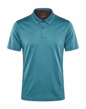 MOORER Polo Shirt Deep Teal Size Cotton