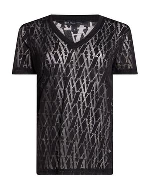 Armani Exchange Logo-print V-neck T-shirt - Black