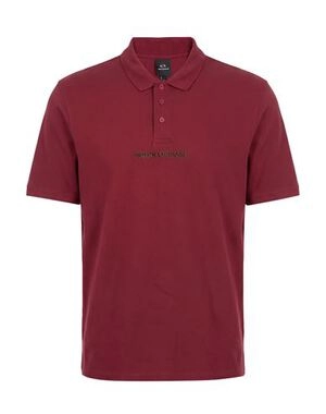 Armani Exchange Polo Shirt Size Cotton, Elastane - Red