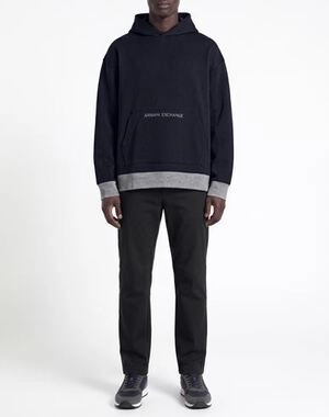 Armani Exchange Two-tone Hooded Sweatshirt