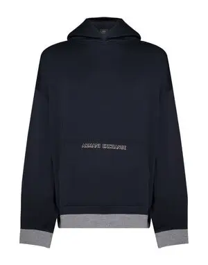 Armani Exchange Two-tone Hooded Sweatshirt