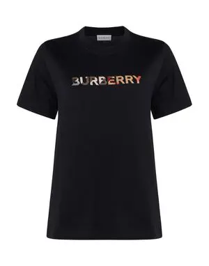 Burberry Cotton T-shirt With Embroidered Logo
