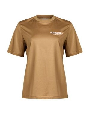 Burberry Sand Cotton & Lyocell T-shirt - Beige