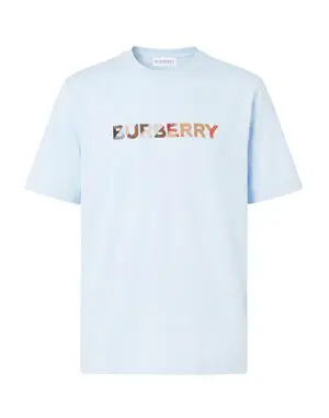 Burberry T-shirt Sky Size Cotton, Elastane