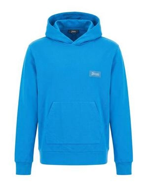 Herno Cotton Terry Hooded Sweatshirt - Blue
