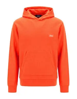 Herno Cotton Terry Hooded Sweatshirt - Orange