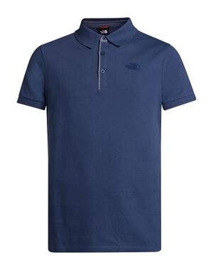 The North Face Polo Shirt Slate Size Cotton - Blue