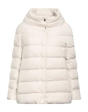 Herno Resort Puffer Cream Size Polyester, Acrylic, Wool - White