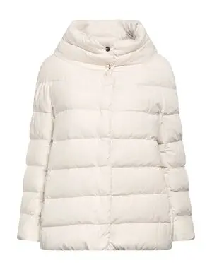 Herno Resort Puffer Cream Size Polyester, Acrylic, Wool