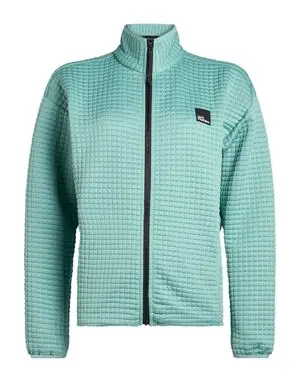 JACK WOLFSKIN Sweatshirt Turquoise Size Polyester, Elastane