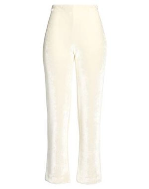 JIL SANDER Pants Size Viscose, Virgin Wool, Polyamide, Elastane - White