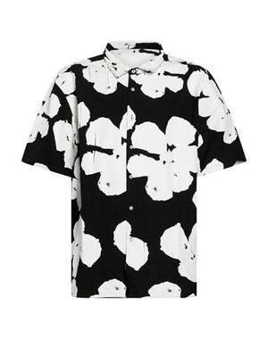 FAMILY FIRST Family First Milano Man Shirt Blue Size Xs Viscose, Polyamide Black