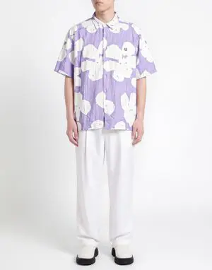FAMILY FIRST Shirt Size Viscose, Polyamide - Purple