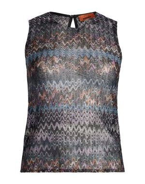 Missoni Viscose And Metallic Fiber Tank Top - Black