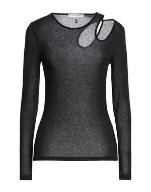 CARACTÈRE Long Sleeve T-shirt With Cutout - Black