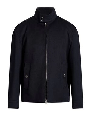 LARDINI Jacket Midnight Size Wool - Blue