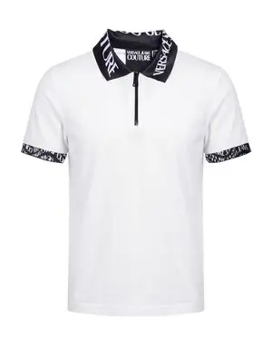 Versace Polo Shirt Size Cotton, Polyester, Elastane