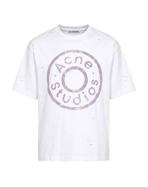 Acne Studios T-shirt Charcoal Size Cotton, Polyester - White